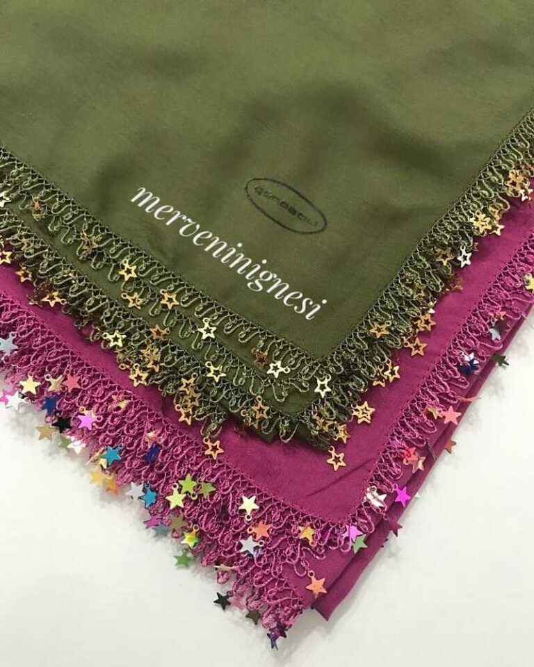 Pullu En Güzel Havlu ve Tülbent Kenarına İğne Oyası Modelleri