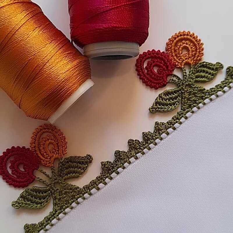 Tülbent Kenarlarını Güzelleştiren En Şık Tığ İşi Oya Modelleri